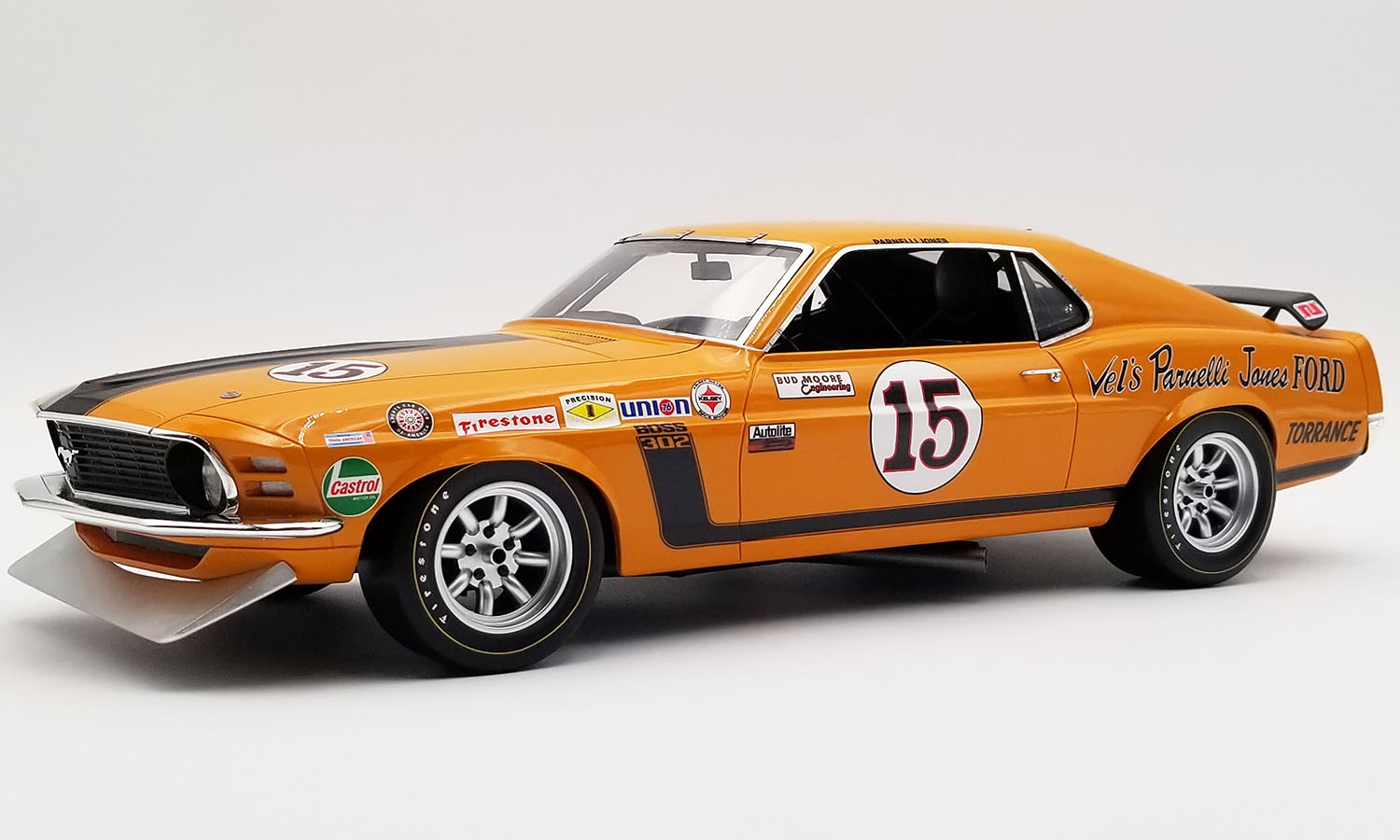 #15 1970 Ford Trans Am Mustang 1970 Trans Am Champion Parnelli Jones in 1:12 scale by Real Art ...