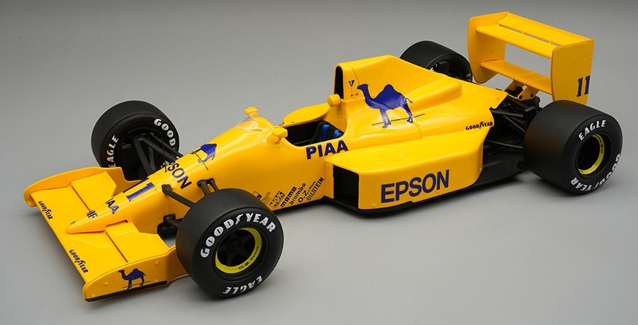 Lotus 101 1989 British GP Driver: N. Piquet in 1:18 scale by Tecnomodel