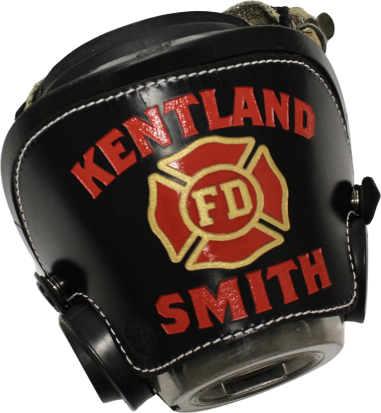 Custom SCBA Scott Mask Shield by Fully Involved Leatherworks