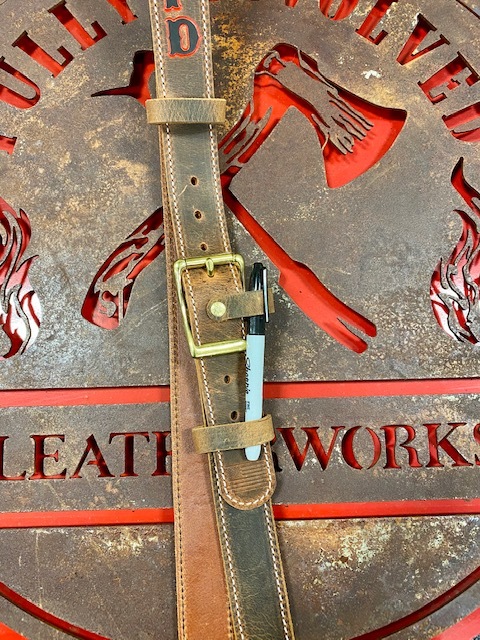 Radio Strap Pen Holder by Fully Involved Leatherworks