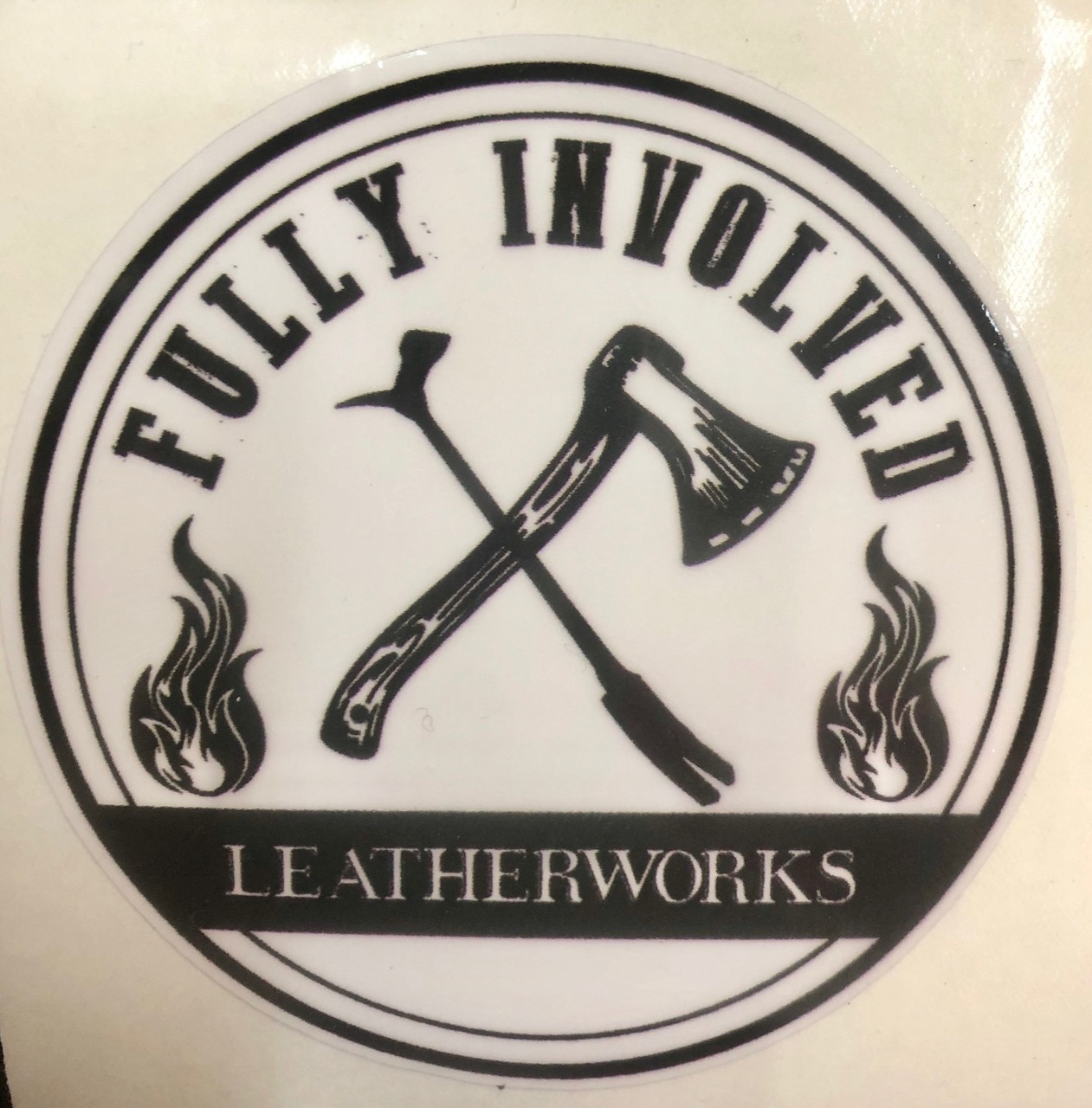 Fully Involved Leatherworks Sticker by Fully Involved Leatherworks