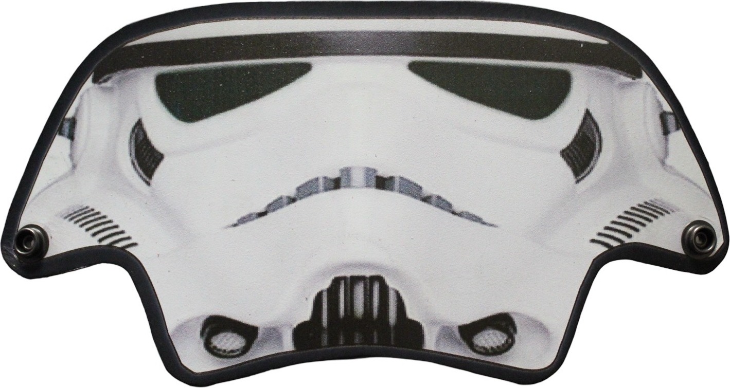 Flashover Graphics Custom MSA Mask Shield by Fully Involved Leatherworks