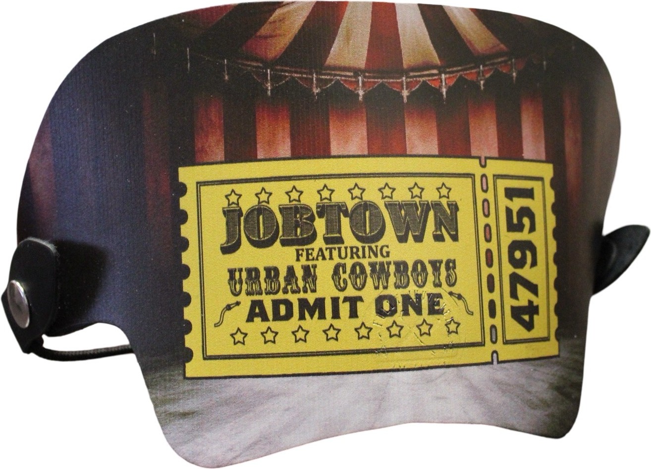 Flashover Graphics Custom MSA Mask Shield by Fully Involved Leatherworks