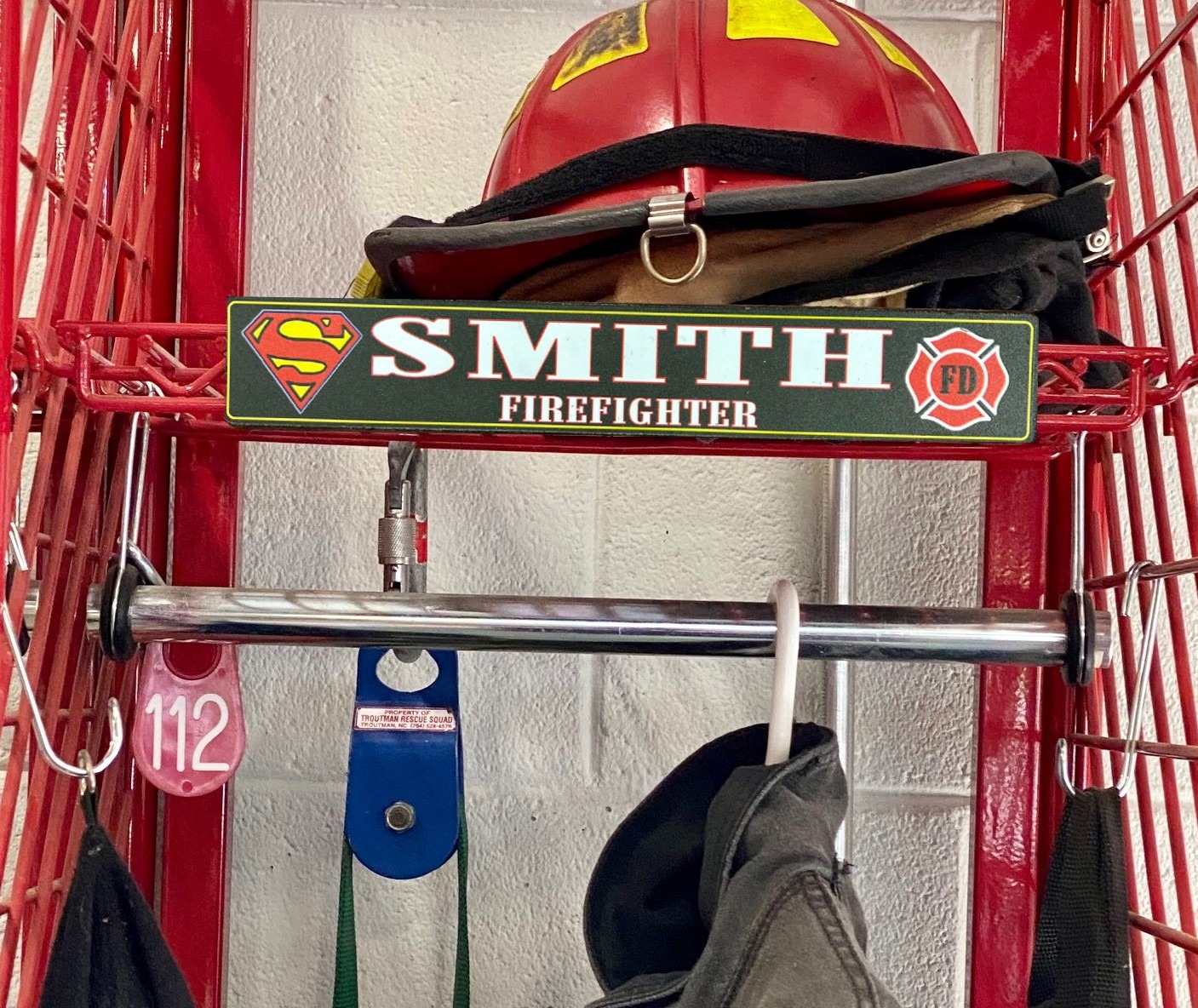 Black Flashover Graphics Custom Leather Locker Tag by Fully Involved ...