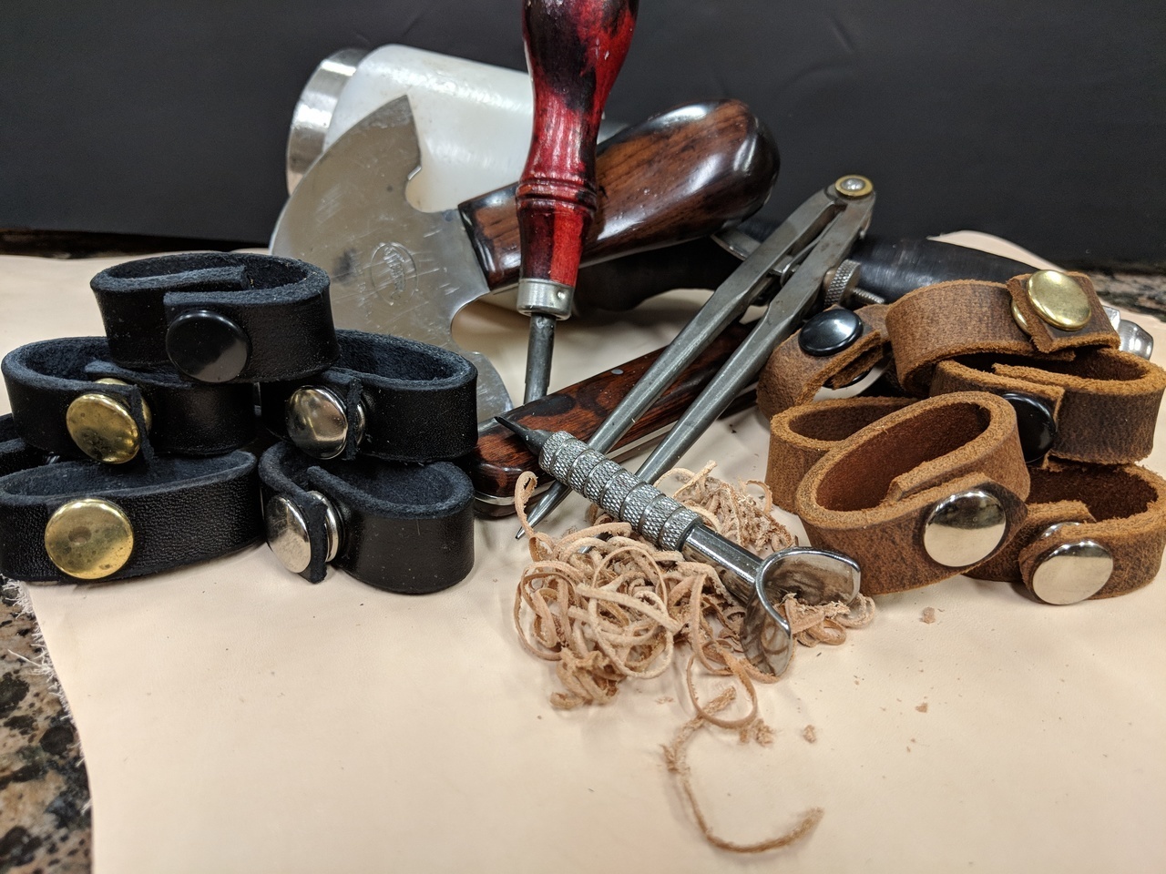 Free Floating Cord Keeper by Fully Involved Leatherworks