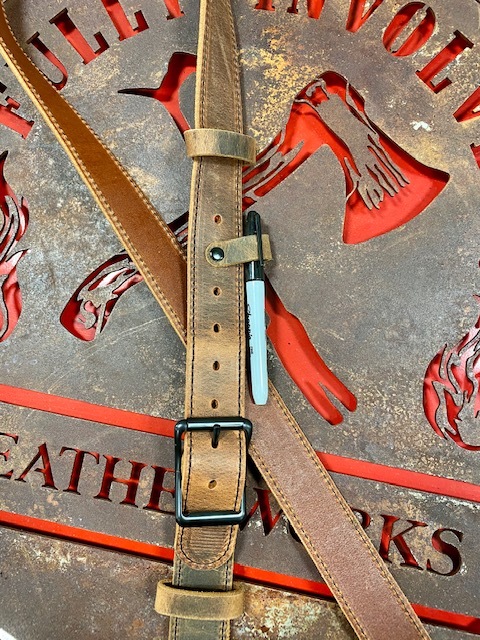 Radio Strap Pen Holder by Fully Involved Leatherworks