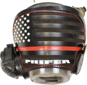 Leather SCBA Mask Covers - Fully Involved Leatherworks