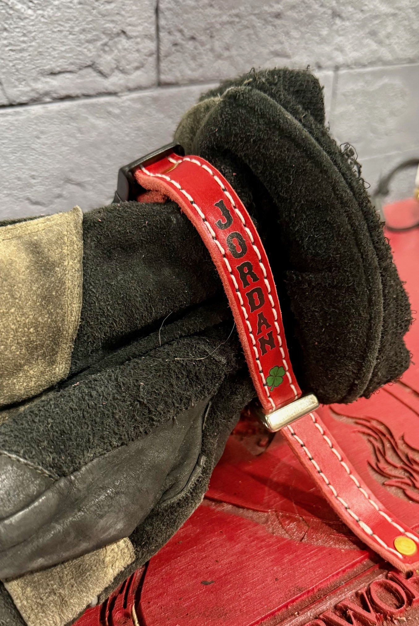 Flashover Graphix Stitched Leather Postman Slide Glove Strap by Fully ...