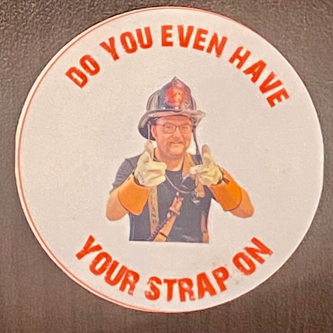 Keegan Dale III Radio Strap Sticker by Fully Involved Leatherworks