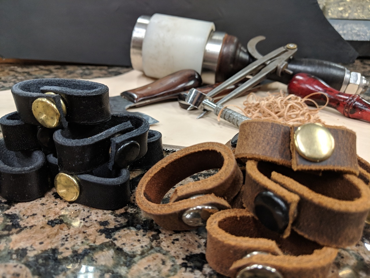 Free Floating Cord Keeper by Fully Involved Leatherworks