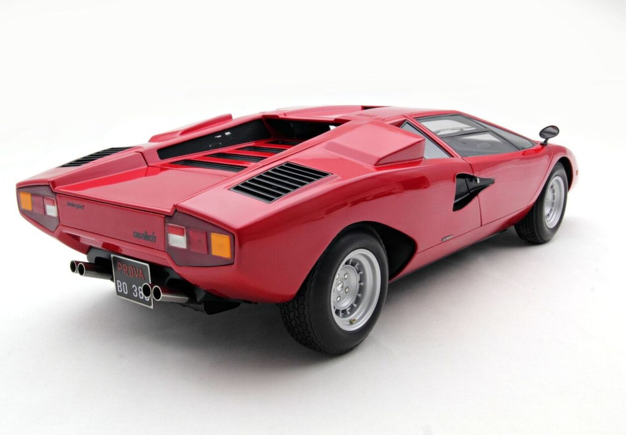 1974 Lamborghini Countach LP400 Red in 1:8 scale by Amalgam