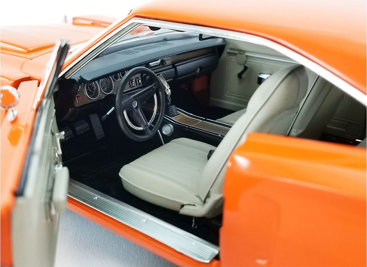 1970 Dodge Coronet Super Bee Go Mango in 1:18 scale by GMP Diecast Models