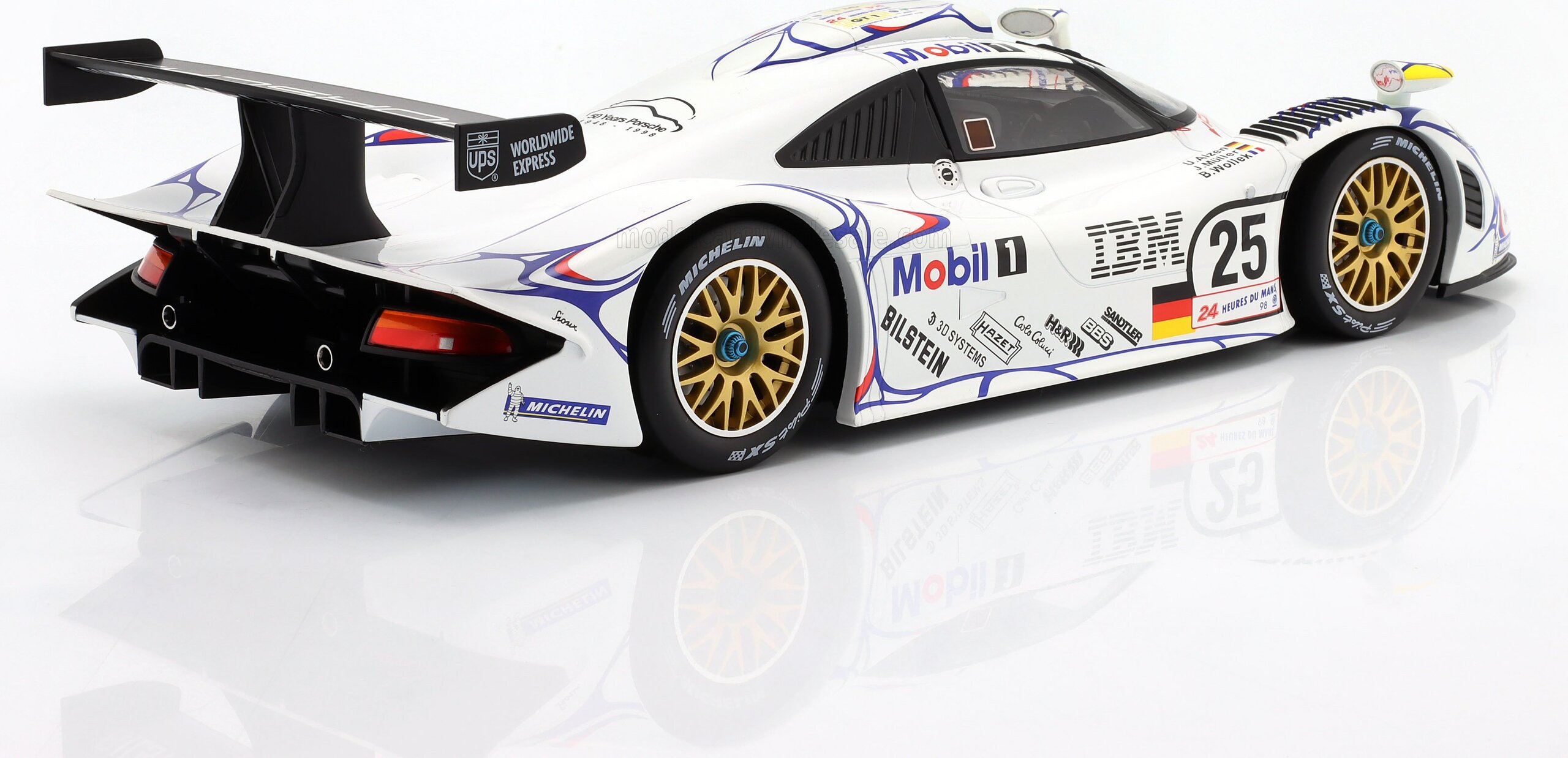 Porsche 911 GT1-98 3.2L Turbo #25 2nd 1998 24h Le Mans in 1:12 scale by ...
