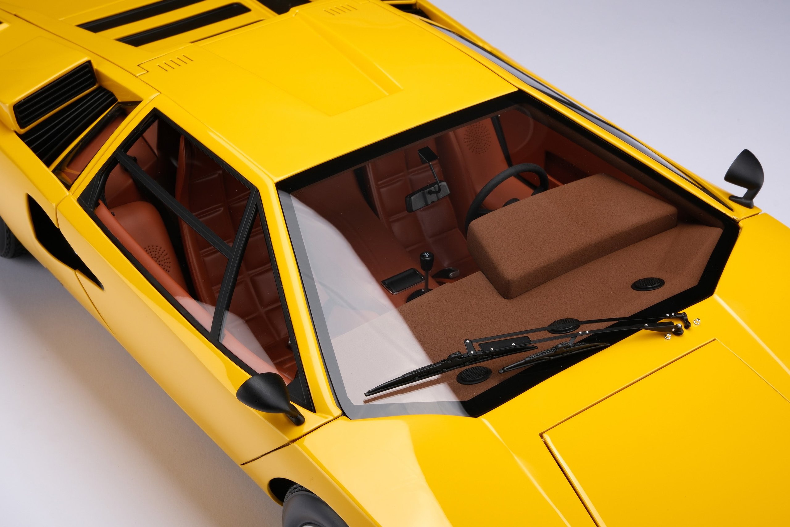 1974 Lamborghini Countach LP400 Yellow in 1:8 scale by Amalgam