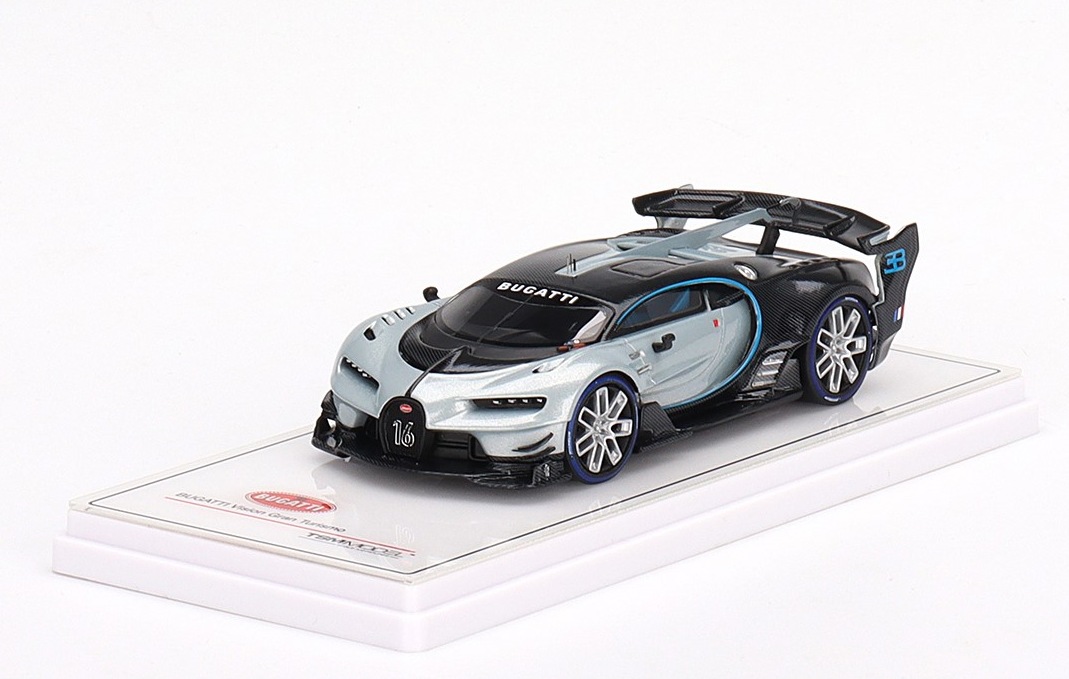 Bugatti Vision Gran Turismo Silver in 1:43 scale by True Scale Miniatures
