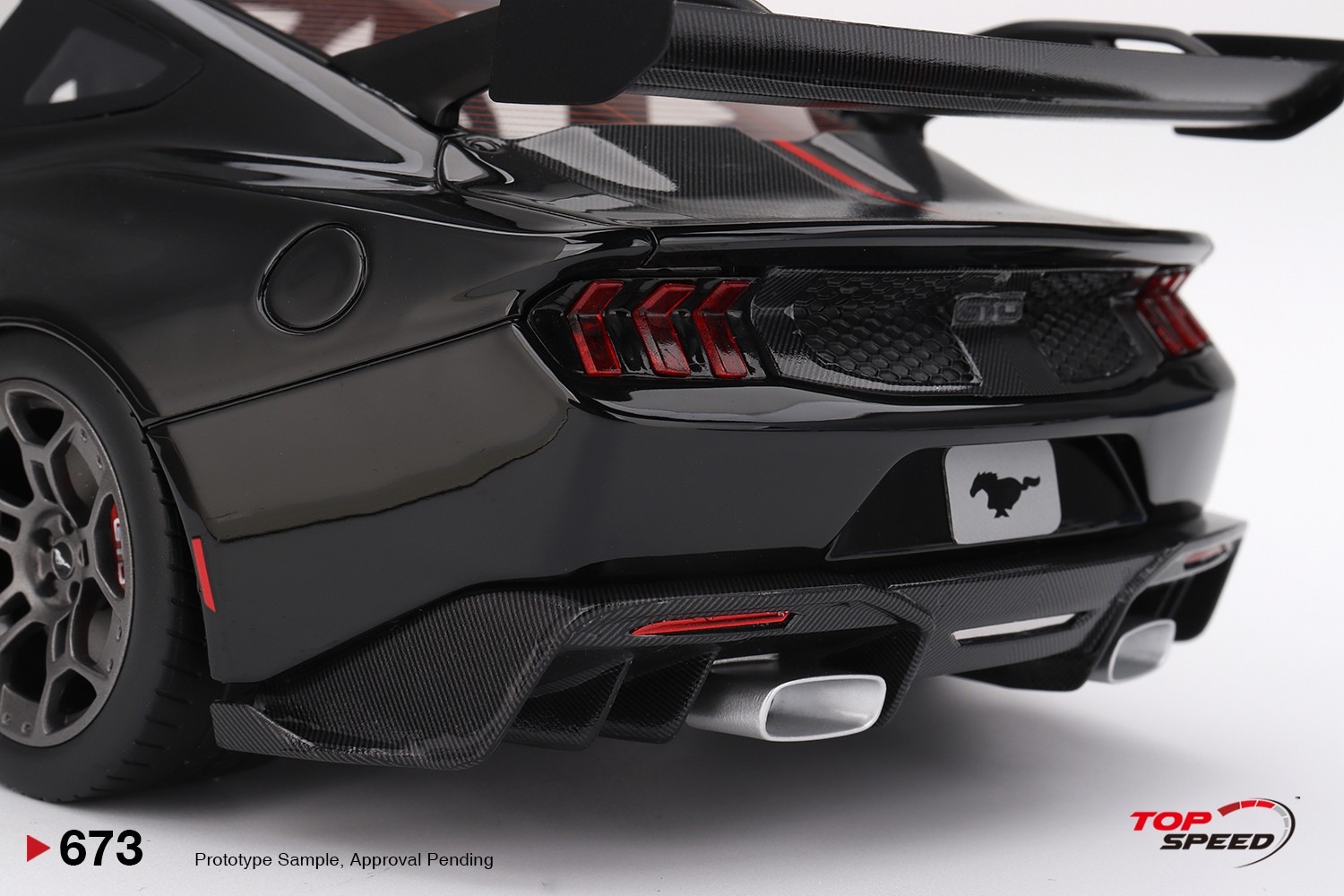 Ford Mustang GTD Shadow Black in 1:18 scale by Topspeed