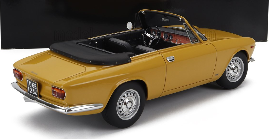 1964 Alfa Romeo Giulia 1600 GTC Cabriolet Yellow/Black in 1:18 scale by ...