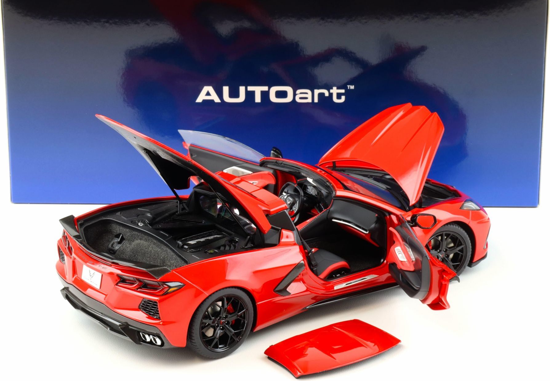 Chevrolet Corvette C8 Stingray Z51 Torch Red in 1:18 Scale by AUTOart ...