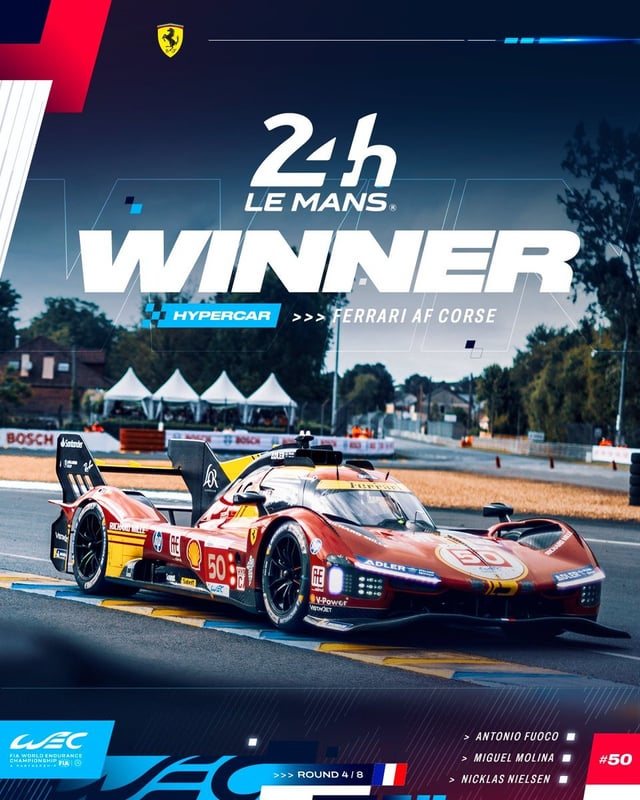 Ferrari 499P #50 Winner 2024 24h Le Mans Dealer Exclusive in 1:18 scale ...