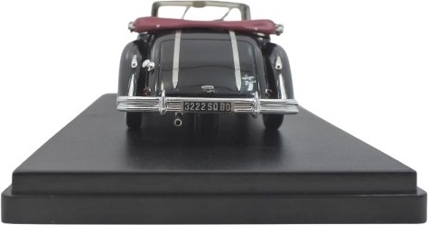 1948 Talbot-Lago T26 Record cabriolet top down red/black in 1:43 scale ...