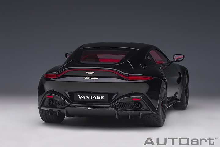 2019 Aston Martin Vantage Jet Black in 1:18 Scale by AUTOart