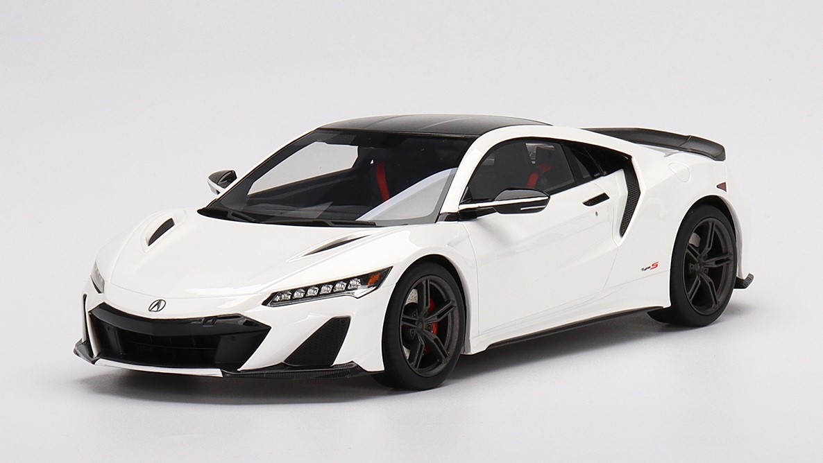 2022 Acura NSX Type S 130R White LHD in 1:18 scale by Topspeed