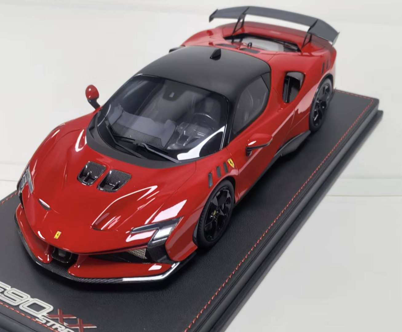Ferrari SF90 XX Dark Metallic Red in 1:18 scale by Fine Scale Models