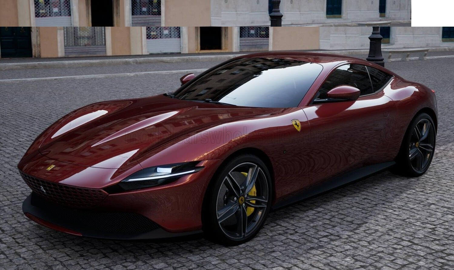 2019 Ferrari Roma Rosso Magma Red Metallic in 1:18 scale w/showcase ...