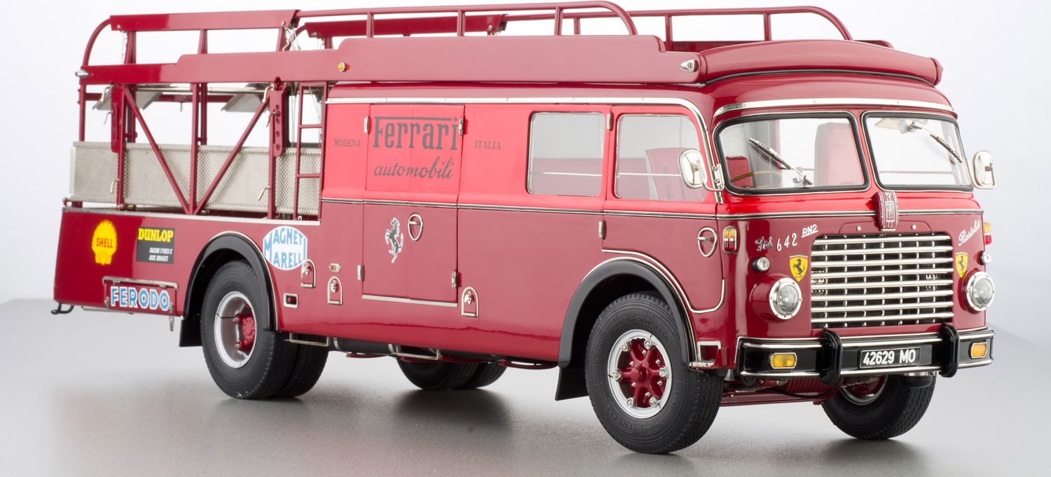 1957 Ferrari Racing Transporter, Type Fiat 642 RN2 Bartoletti diecast ...