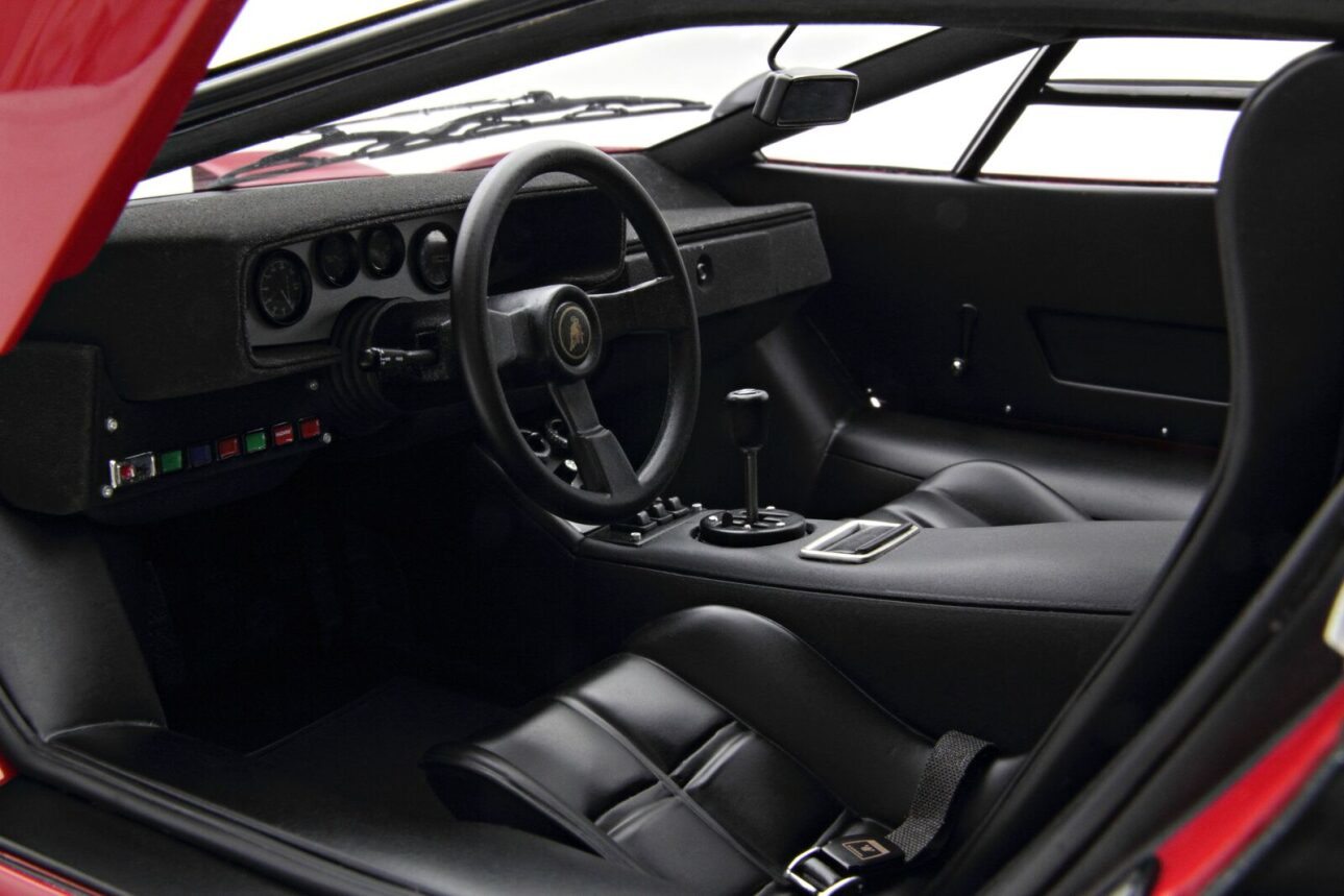 1974 Lamborghini Countach LP400 Red in 1:8 scale by Amalgam