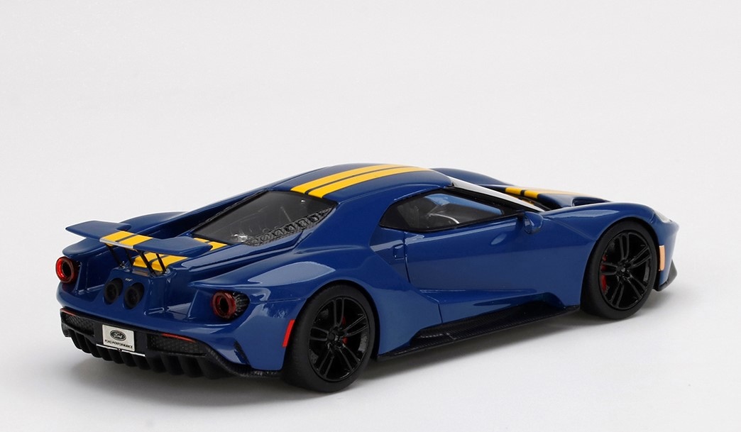 Ford GT Sunoco Blue w Yellow Stripe in 1:43 Scale by Truescale ...