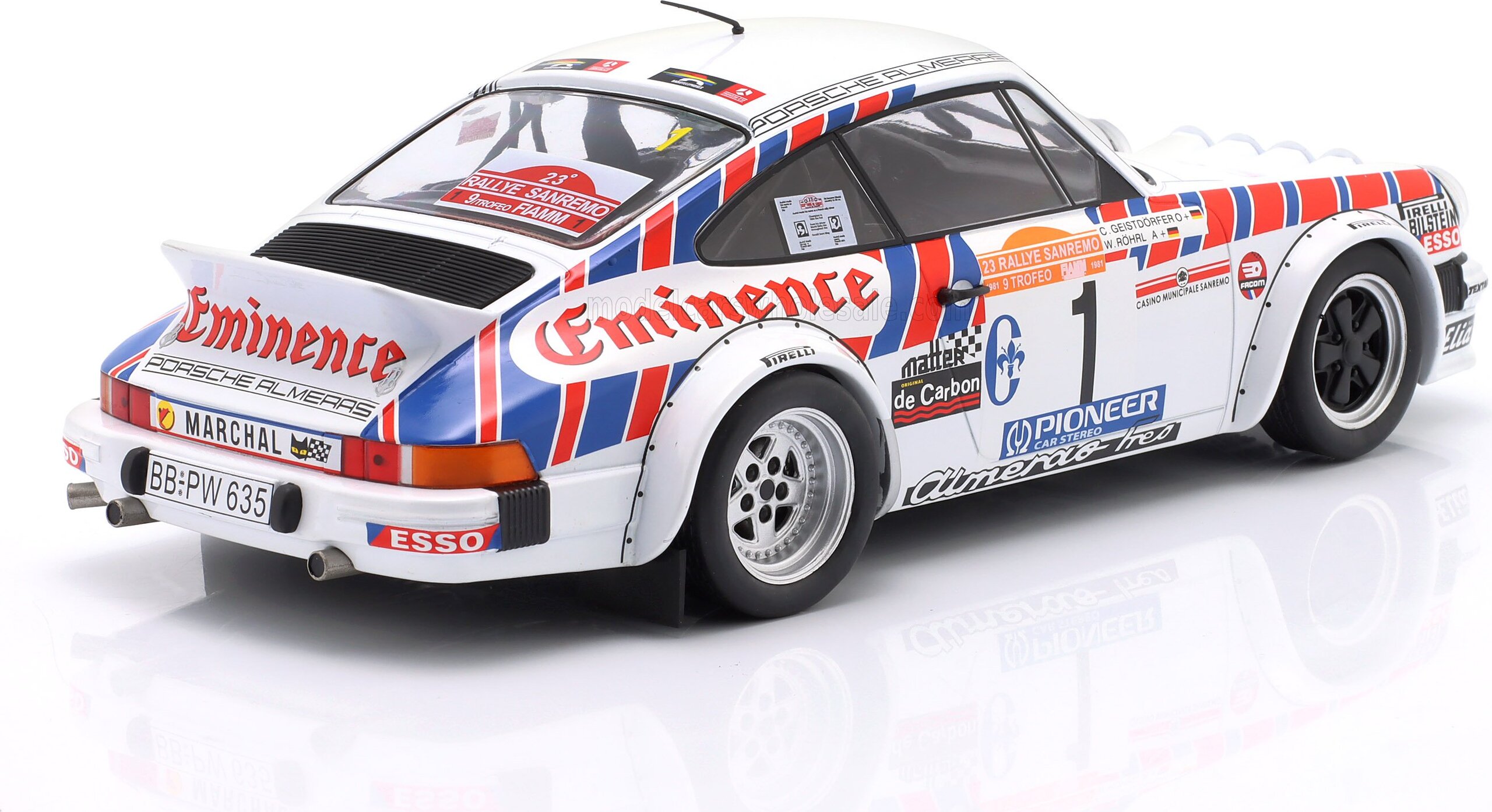 Porsche 911 #1 1981 Rally San Remo (Night Version) In 1:18 scale by WERK 83