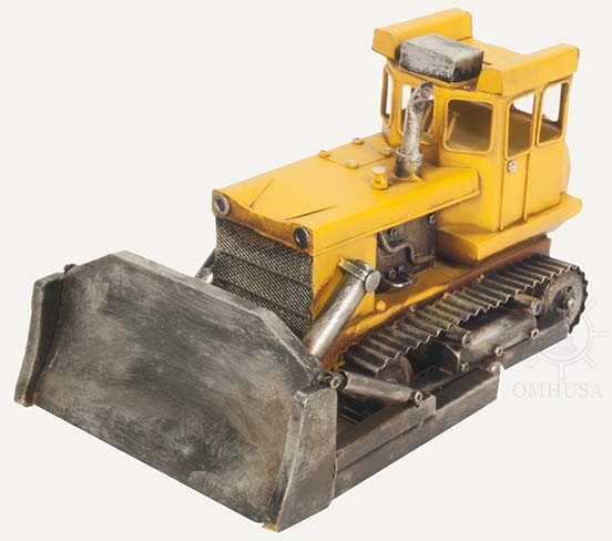 Metal Handmade Tin Bulldozer by Old Modern Handicrafts