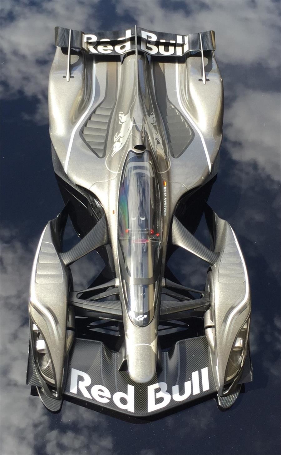 Red Bull X2014 Fan Car in Dark Silver Metallic in 1:18 Scale by AUTOart ...