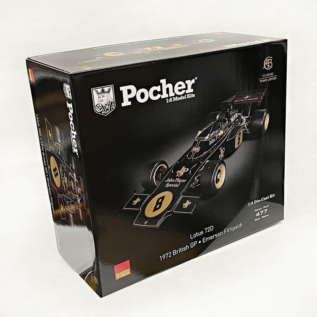 Lotus 72D 1972 British GP Emerson Fittipaldi 1:8 scale MODEL KIT by Pocher