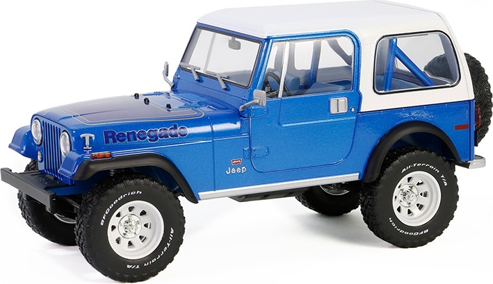1978 Jeep CJ-7 Renegade Captain Blue in 1:18 scale by Greenlight