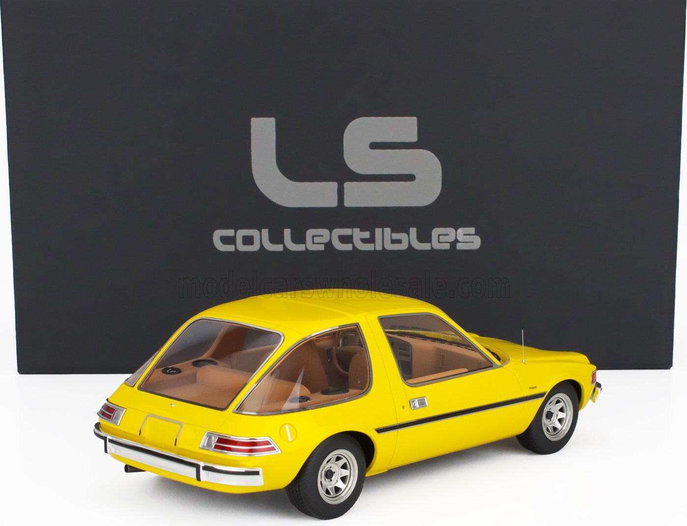 1977 AMC Pacer Yellow in 1:18 scale by LS Collectibles