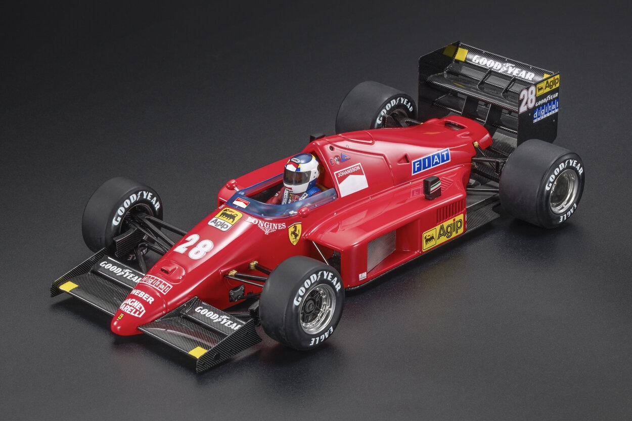 Ferrari F1/86 #28 3rd 1986 Austrian GP S. Johansson in 1:18 scale w ...