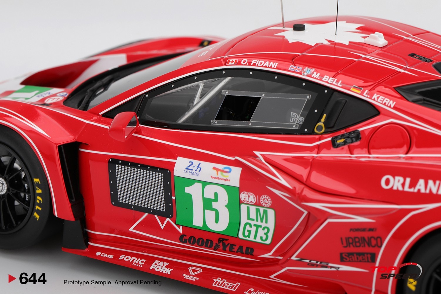 Chevrolet Corvette Z06 GT3.R #13 AWA RACING 2025 LE MANS 24 Hrs in 1:18 ...