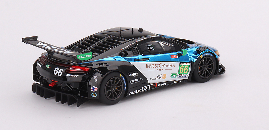 Acura NSX GT3 EVO22 #66 Gradient Racing 2022 IMSA Daytona 24 Hrs in 1: ...