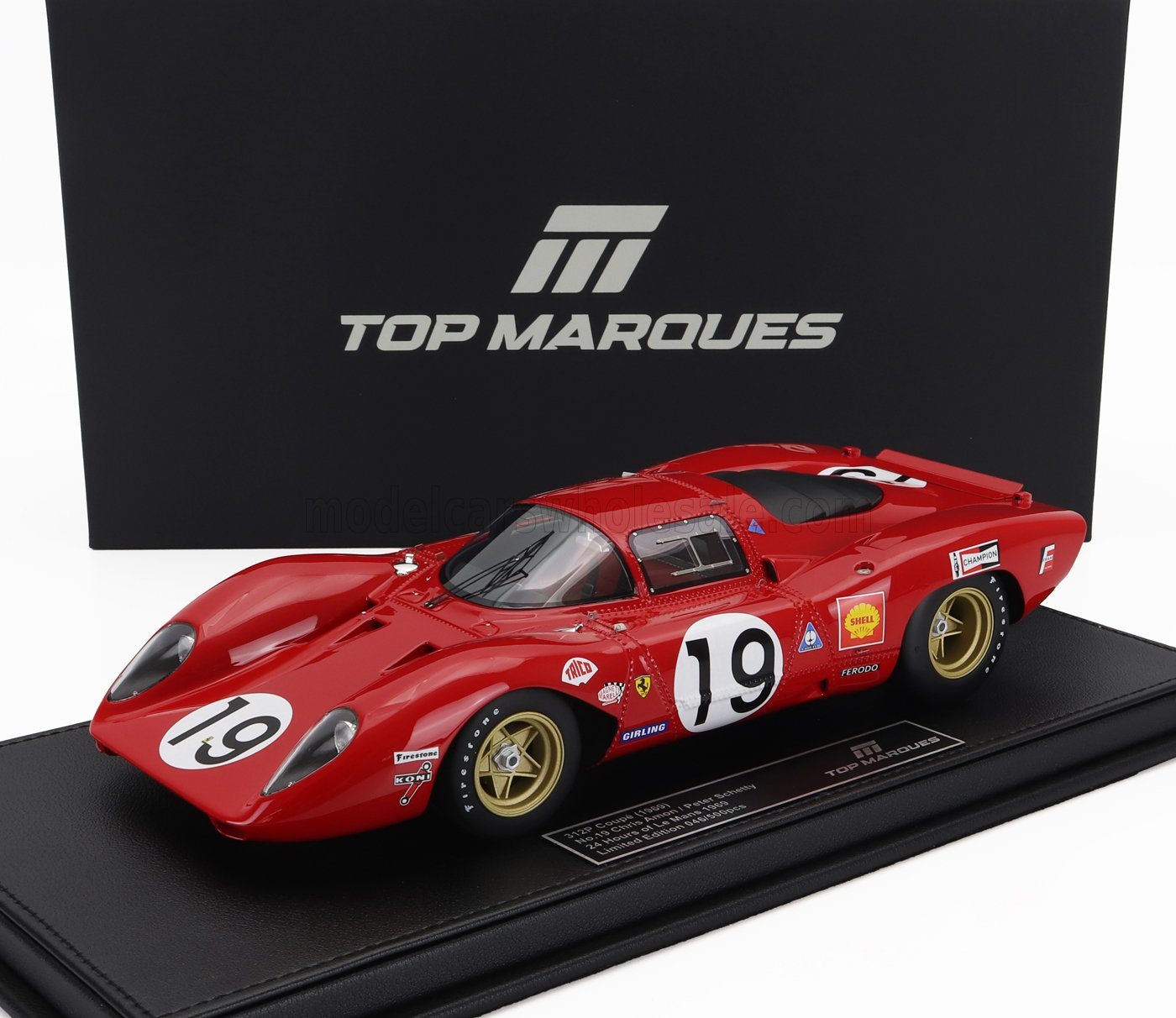 Ferrari 312P 3.0L V12 Coupe #19 1969 Le Mans 24h in 1:18 scale by Top ...