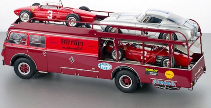 1957 Ferrari Racing Transporter, Type Fiat 642 RN2 Bartoletti diecast ...