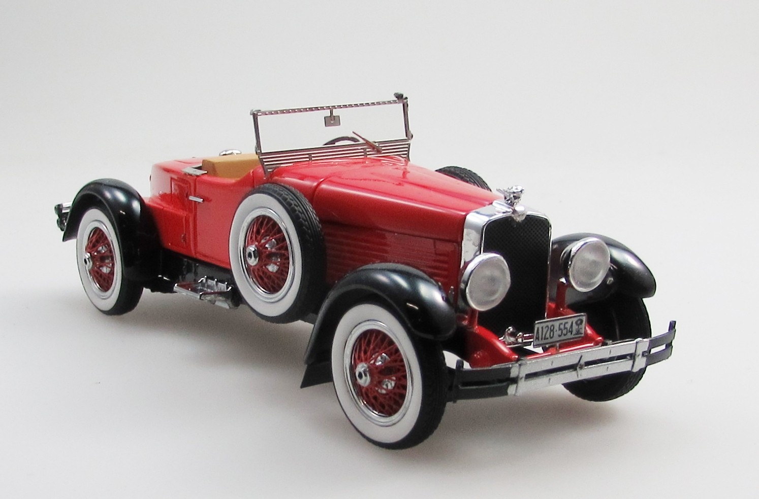 1928 Stutz Black Hawk Speedster Top Down Red/Black in 1:43 scale by ...