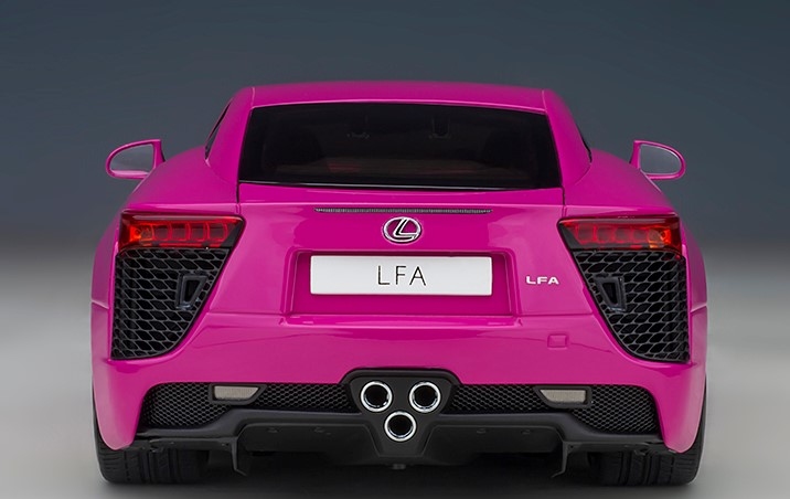 LEXUS LFA (PASSIONATE PINK) in 1:18 scale by AUTOart