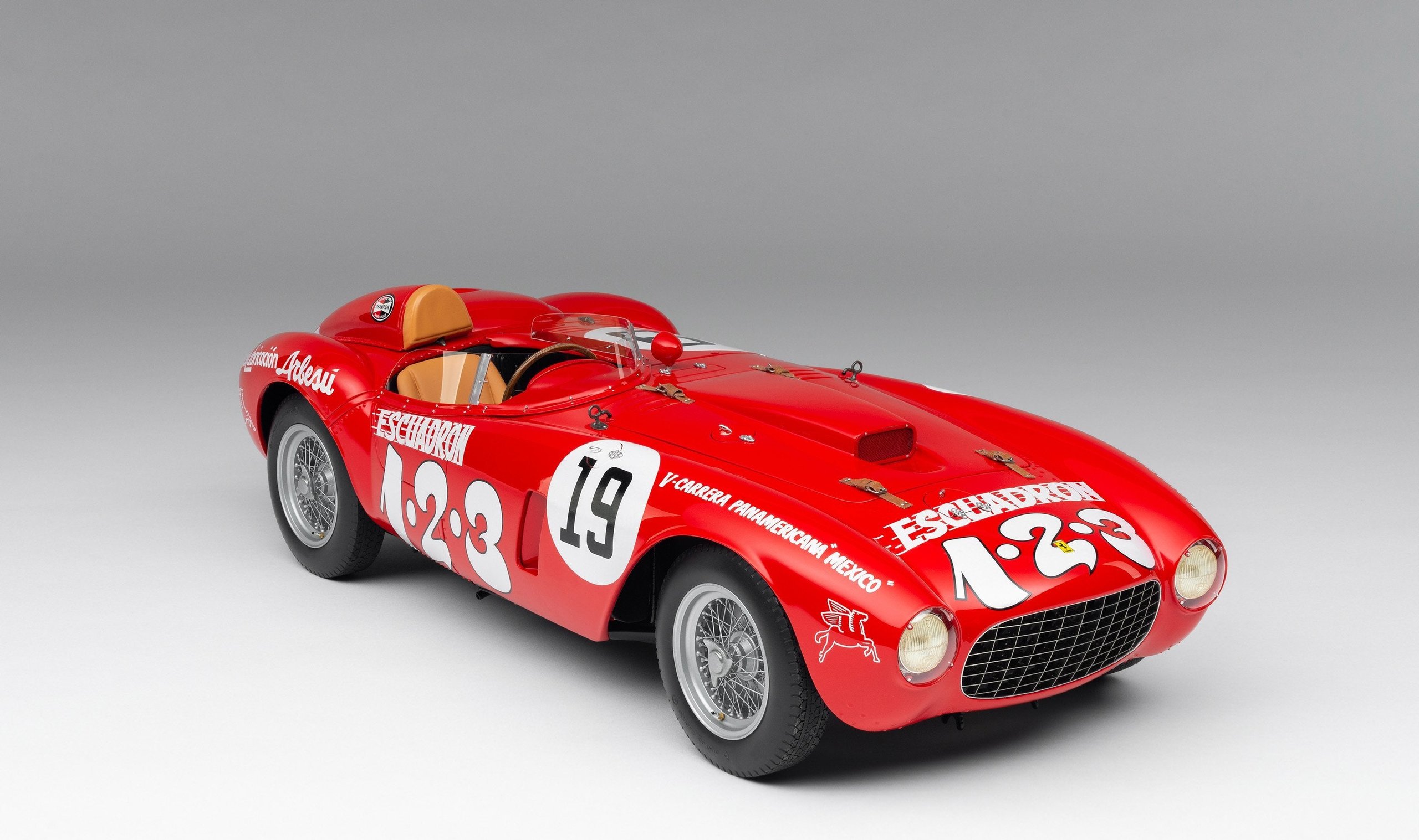 1954 Carrera Panamericana Winner Ferrari 375 Plus in 1:8 scale by Amalgam