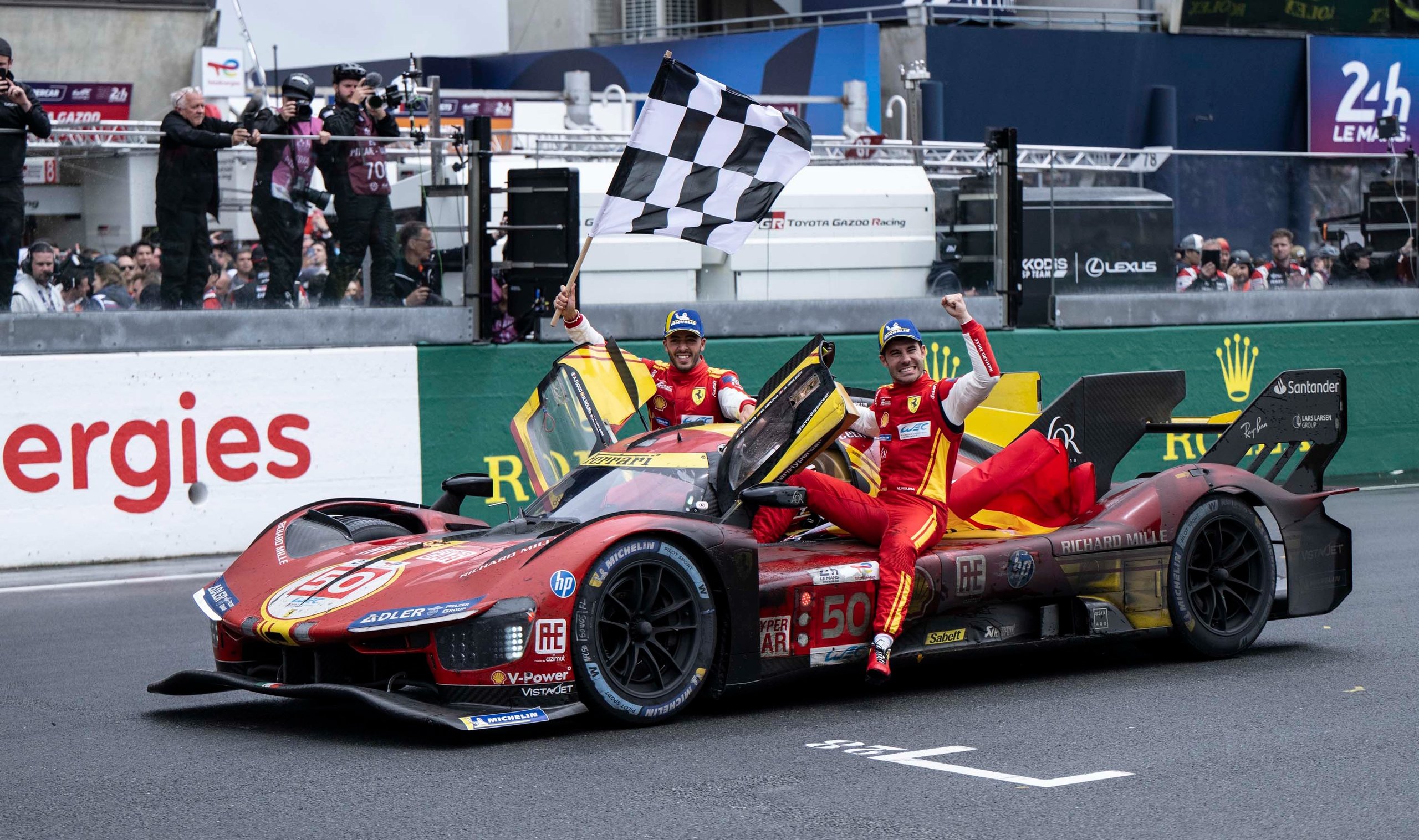 2024 Le Mans Winning Ferrari 499P #50 in 1:8 scale by Amalgam