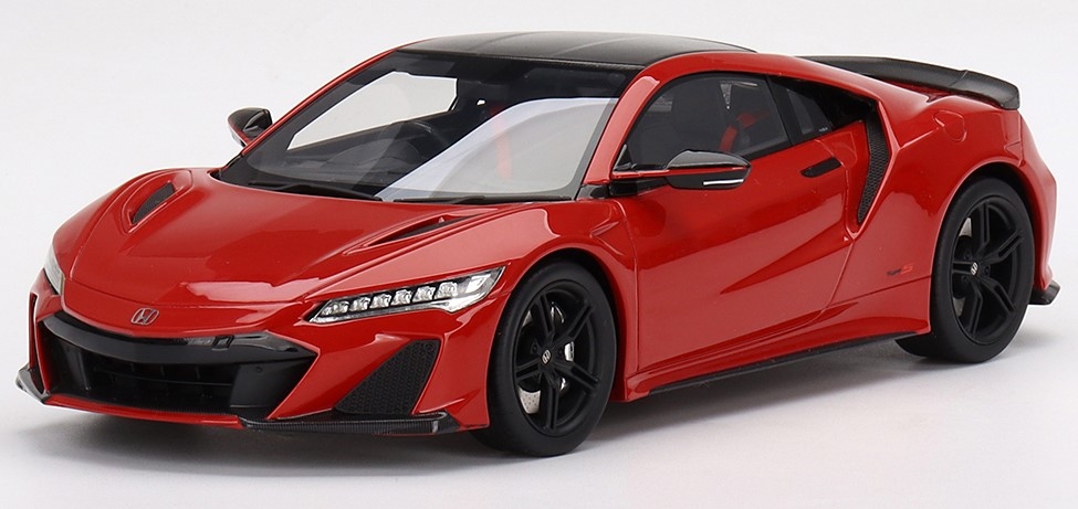 2022 Acura NSX Type S Right Hand Drive in Curva Red 1:18 scale by Topspeed