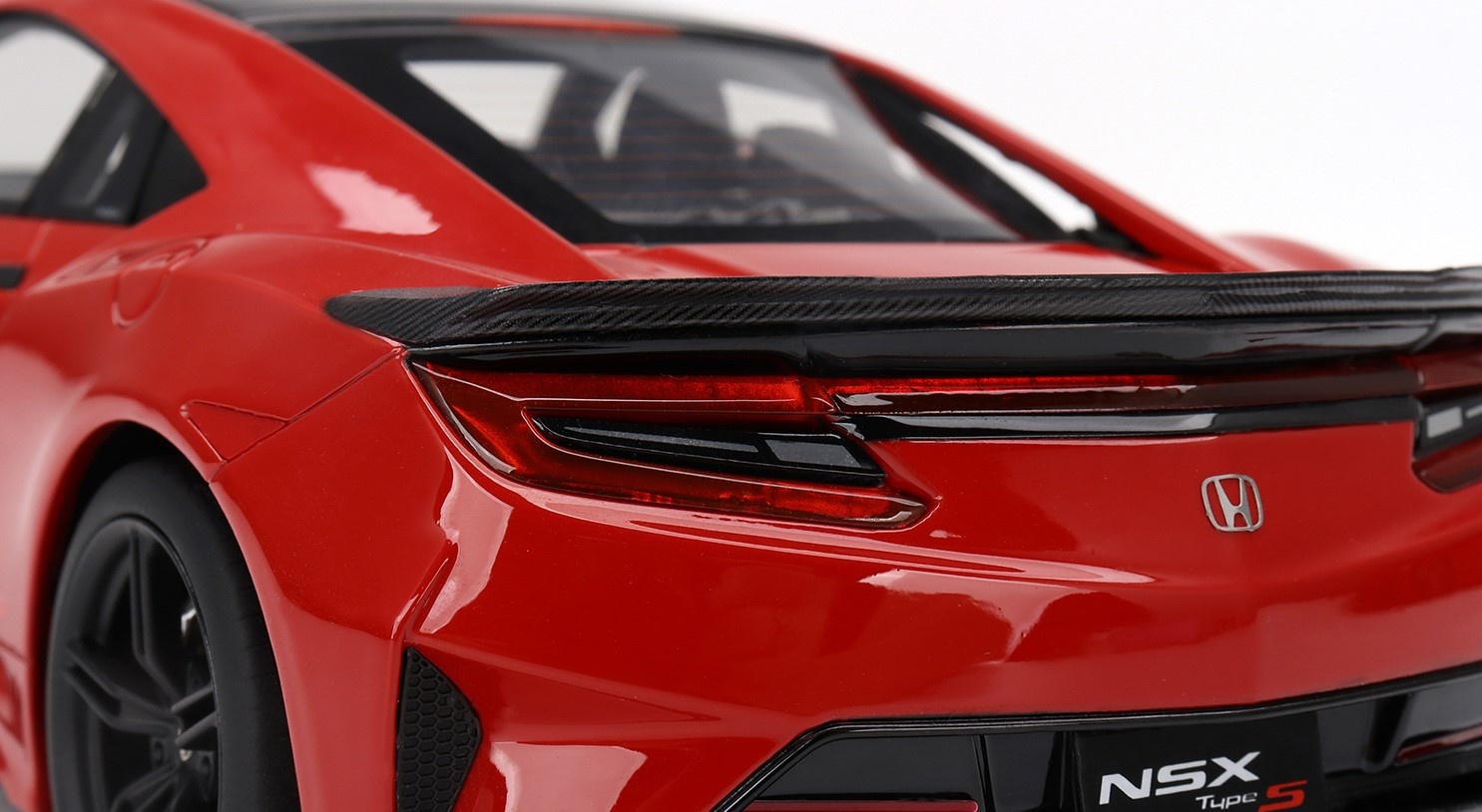 2022 Acura NSX Type S Right Hand Drive in Curva Red 1:18 scale by Topspeed