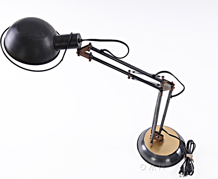 Brass Table Spring Lamp On Round Base by Old Modern Handicrafts by Old ...