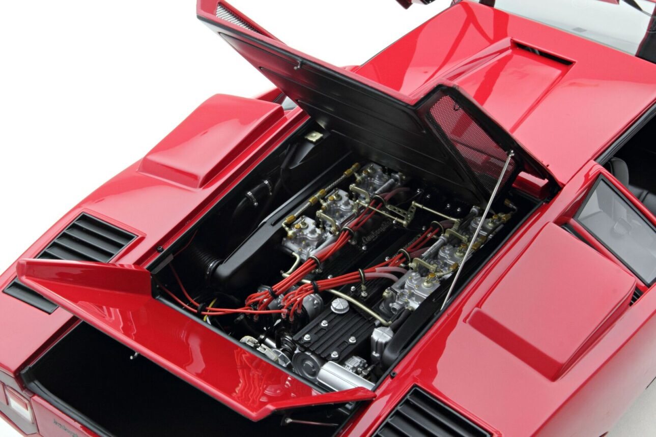 1974 Lamborghini Countach LP400 Red in 1:8 scale by Amalgam